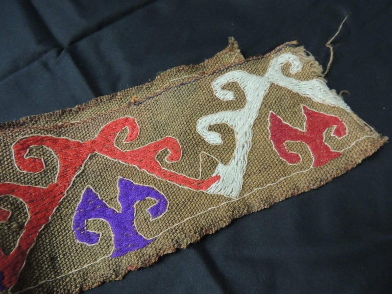 Vintage Colorful Embroidered Asian Decorative Trims For Sale at 1stDibs