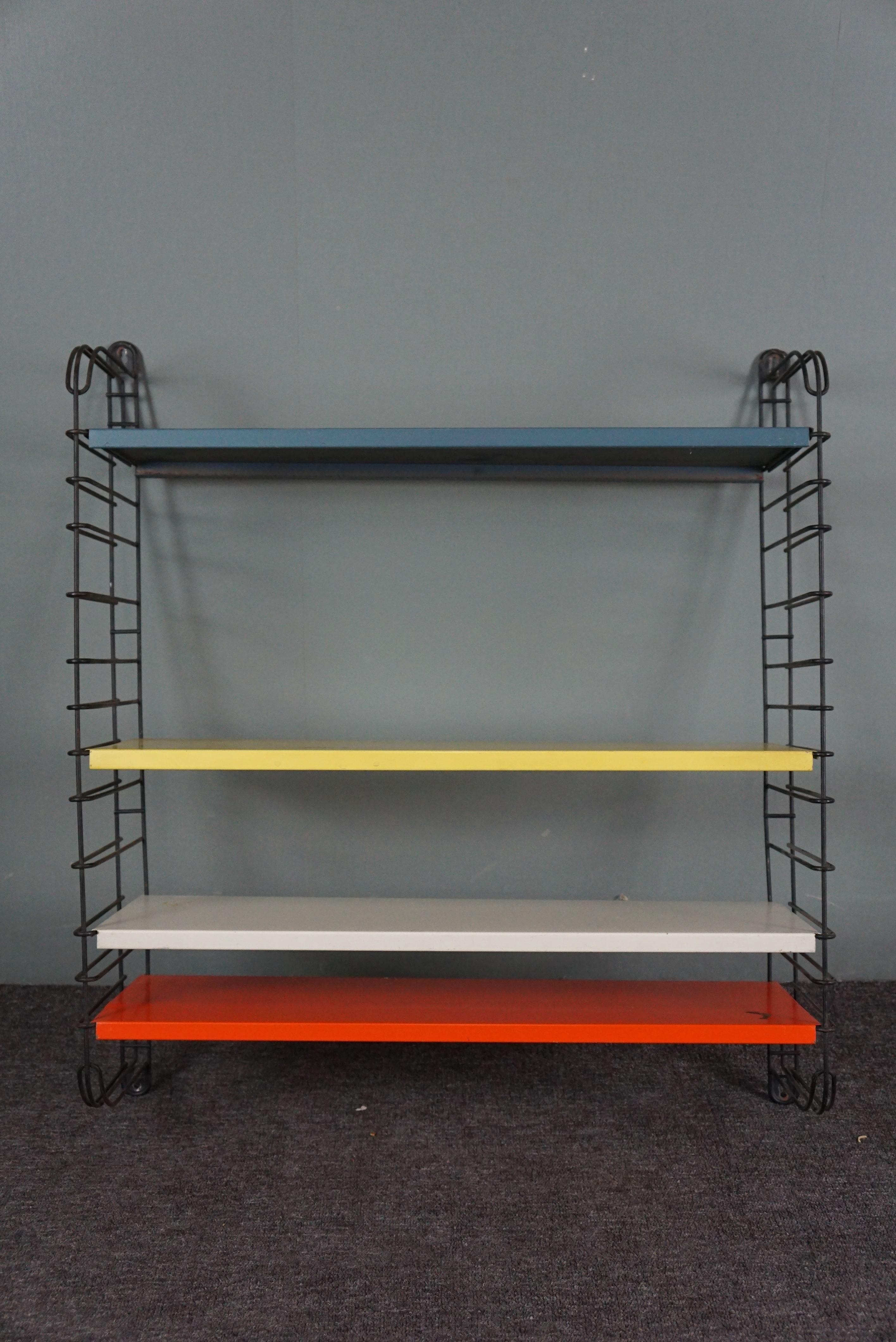 Vintage colorful modular wall system, Dutch Design For Sale at 1stDibs