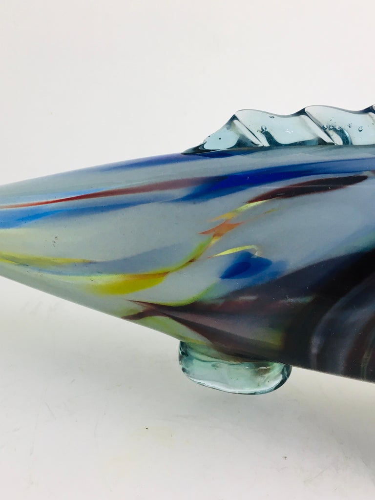 Vintage colorful Murano glass fish 1960's For Sale at 1stDibs