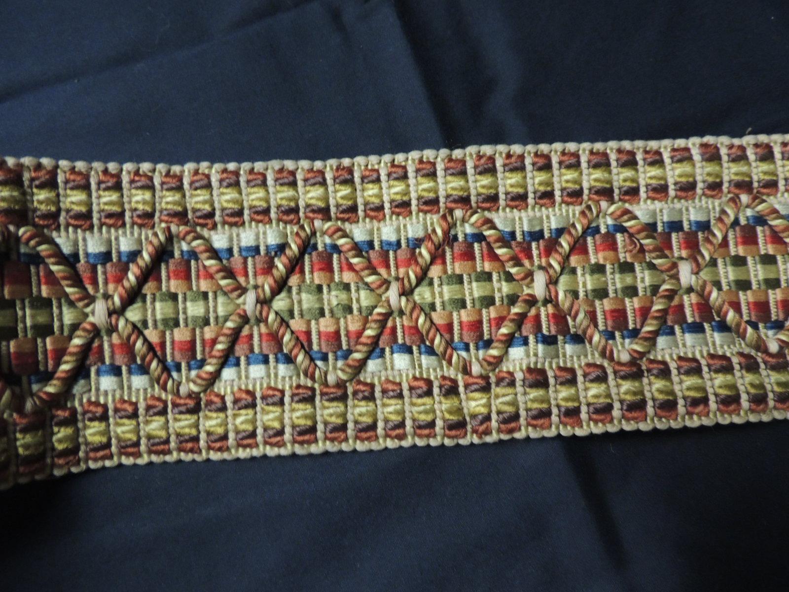 Vintage Colorful Woven Turkish Trim For Sale at 1stDibs