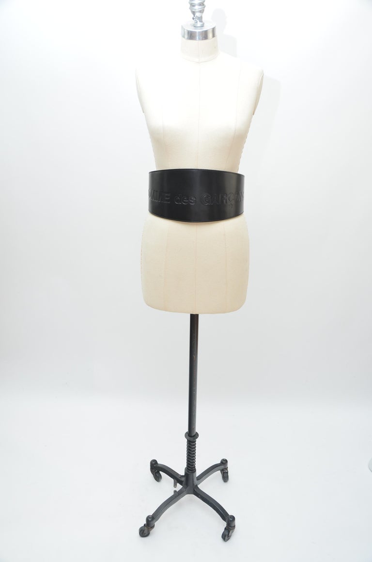 Vintage Comme Des Garcons Black Leather Belt SZ 80 NEW WITH TAGS For ...