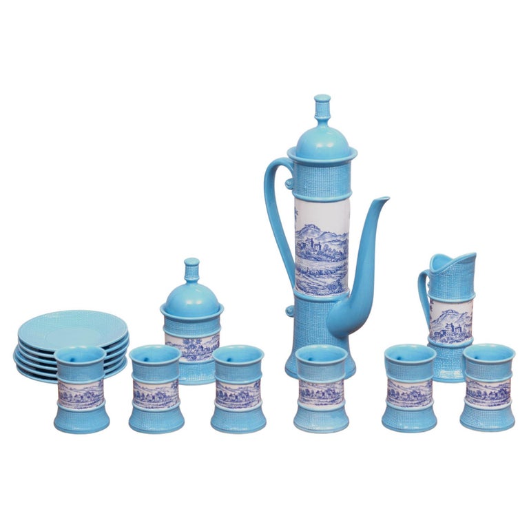 Vintage Complete Tea Set 17 Pieces 1960s For Sale at 1stDibs