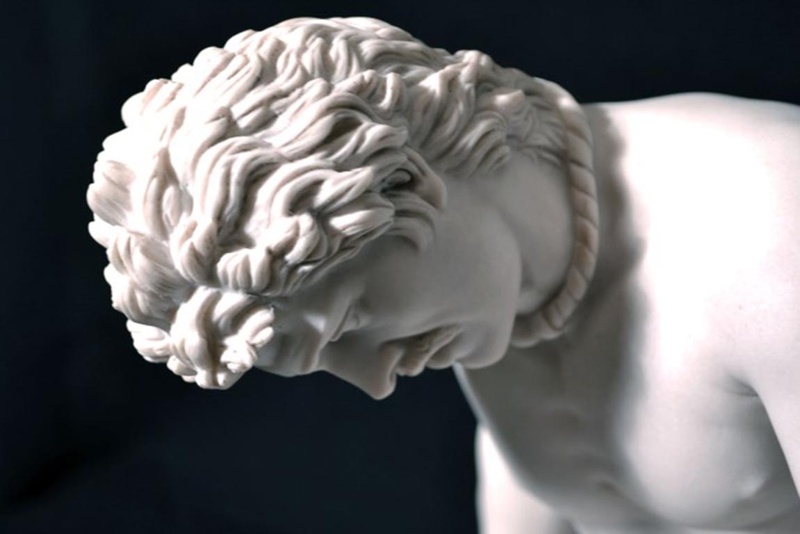 Vintage Composite Marble Sculpture The Dying Gaul 20th C at 1stDibs ...