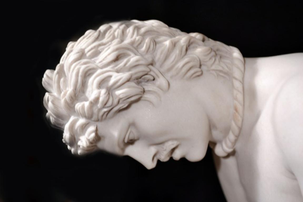Vintage Composite Marble Sculpture The Dying Gaul 20th C at 1stDibs ...
