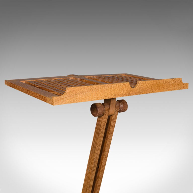 Vintage Concert Music Stand, English, Oak, Adjustable Lectern, Cotswold ...