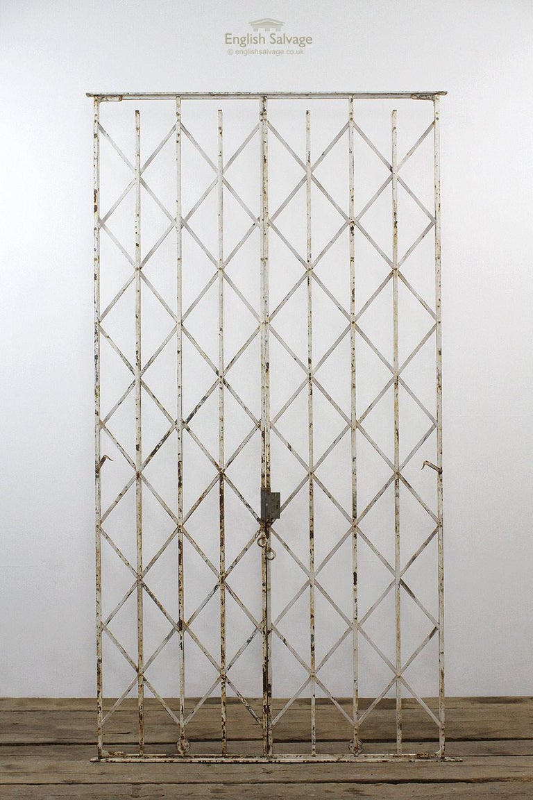 Vintage Concertina Security Double Door, 20th Century For Sale at 1stDibs