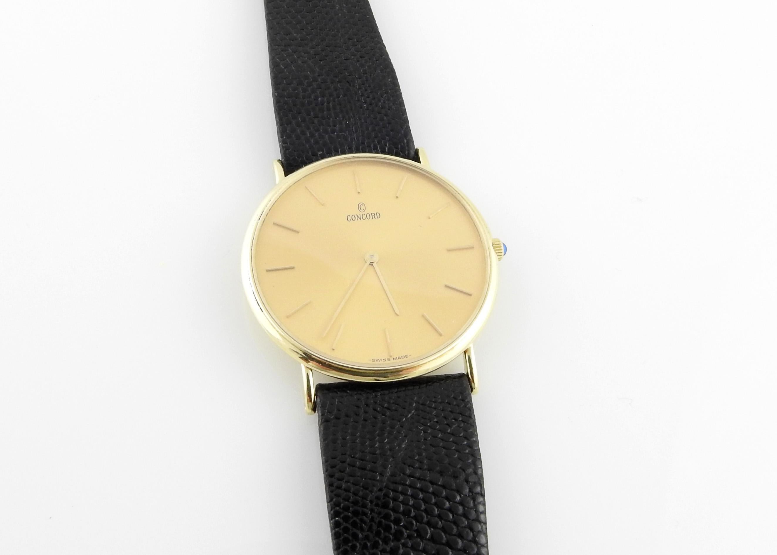 Vintage Concord 14K Yellow Gold Men's Watch Ultra Slim at 1stDibs ...