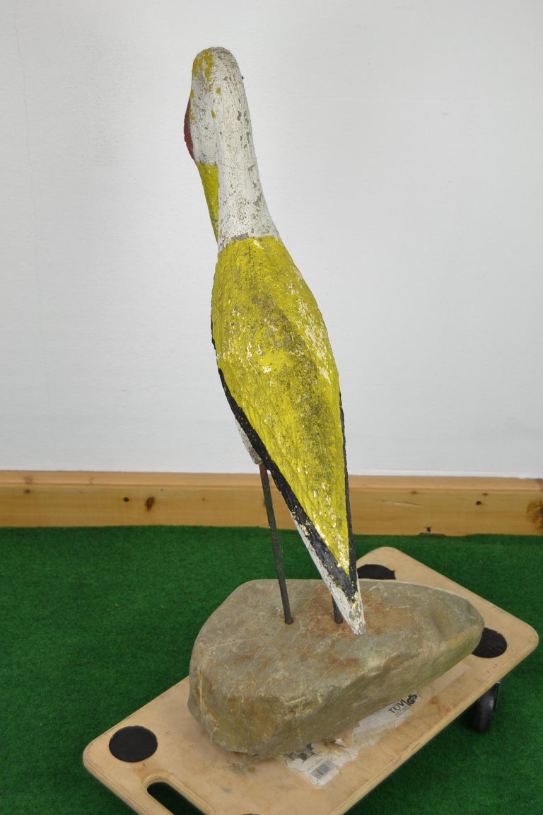 Vintage Concrete Bird Sculptures, 4 pieces of Garden Birds, France For ...