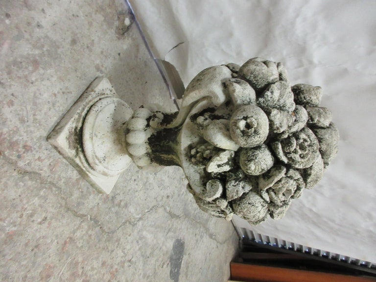 Vintage Concrete Garden Flower Bouquet For Sale at 1stDibs