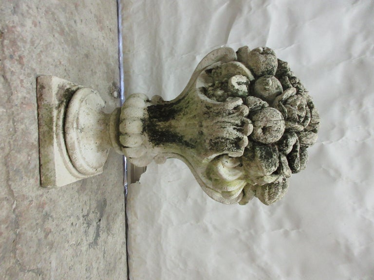 Vintage Concrete Garden Flower Bouquet For Sale at 1stDibs