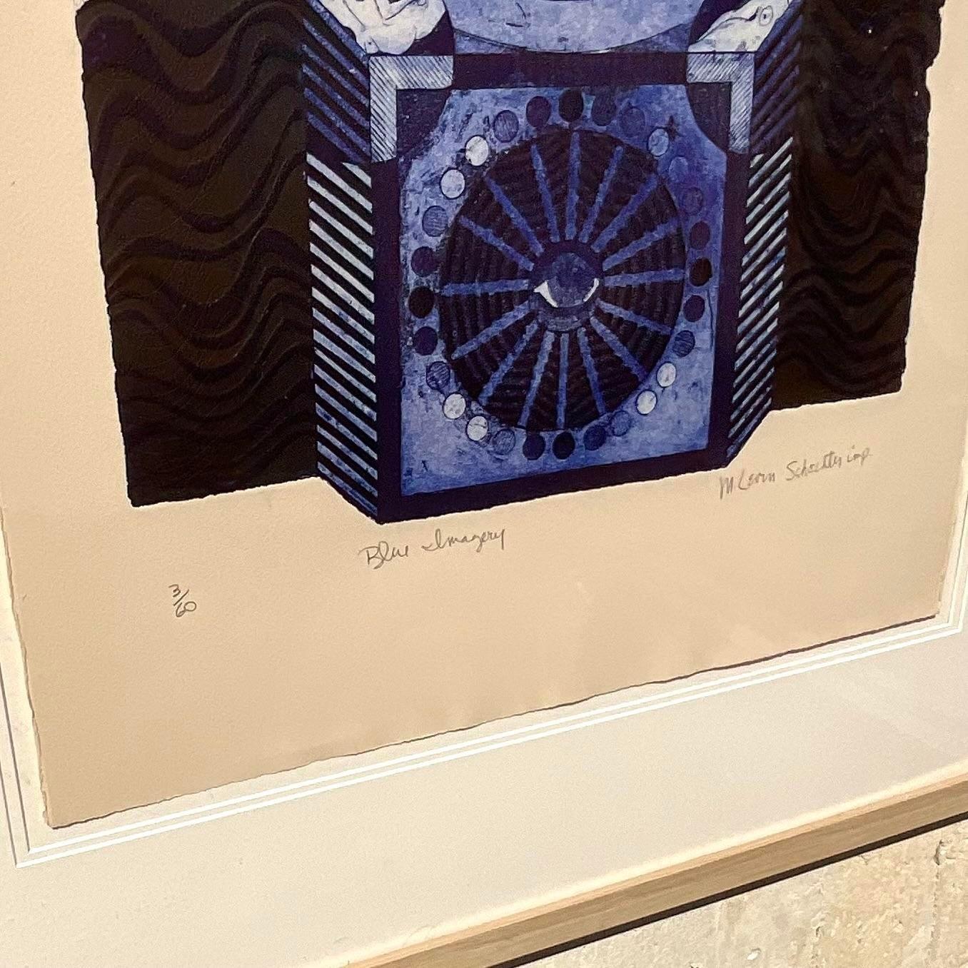 Vintage Contemporary Abstract Serigraph Signed and Numbered For Sale at ...