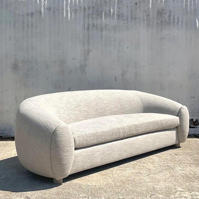 Vintage Contemporary Custom Ferrell Mittman “Hana” Sofa For Sale at 1stDibs