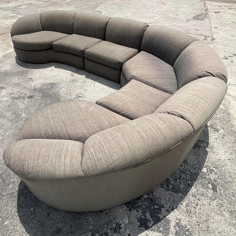 Vintage Contemporary John Mascheroni for Swaim Sectional Sofa For Sale ...