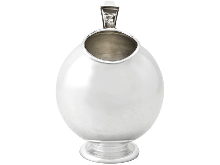 Vintage Continental Sterling Silver Water Jug For Sale at 1stDibs