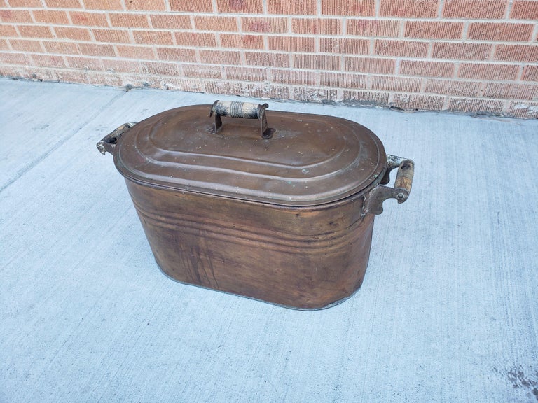 Vintage Copper Bin with Lid at 1stDibs