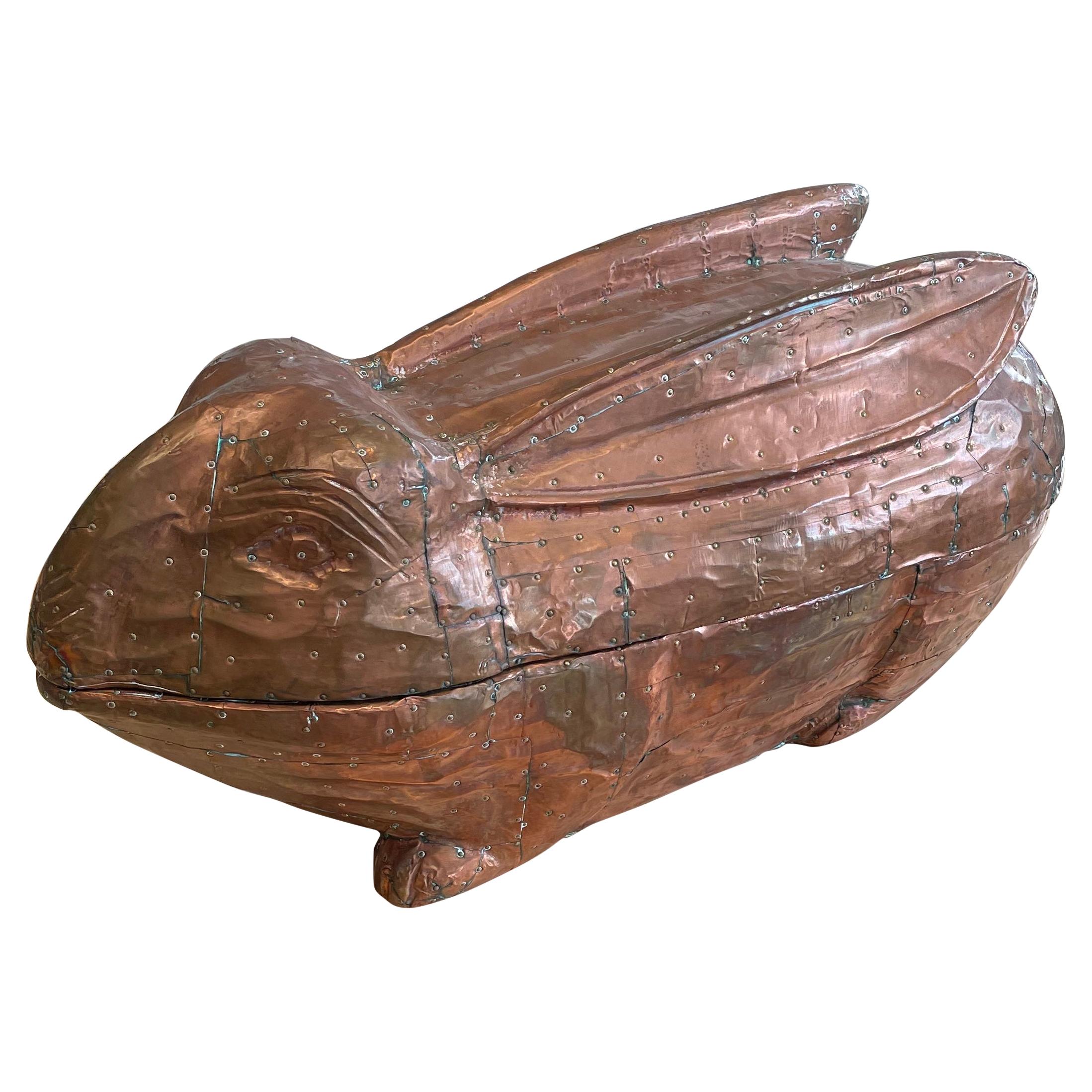 Vintage Copper Clad Rabbit at 1stDibs
