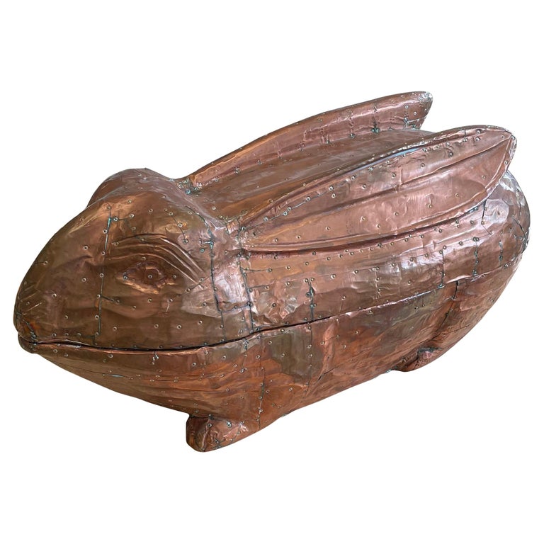 Vintage Copper Clad Rabbit at 1stDibs