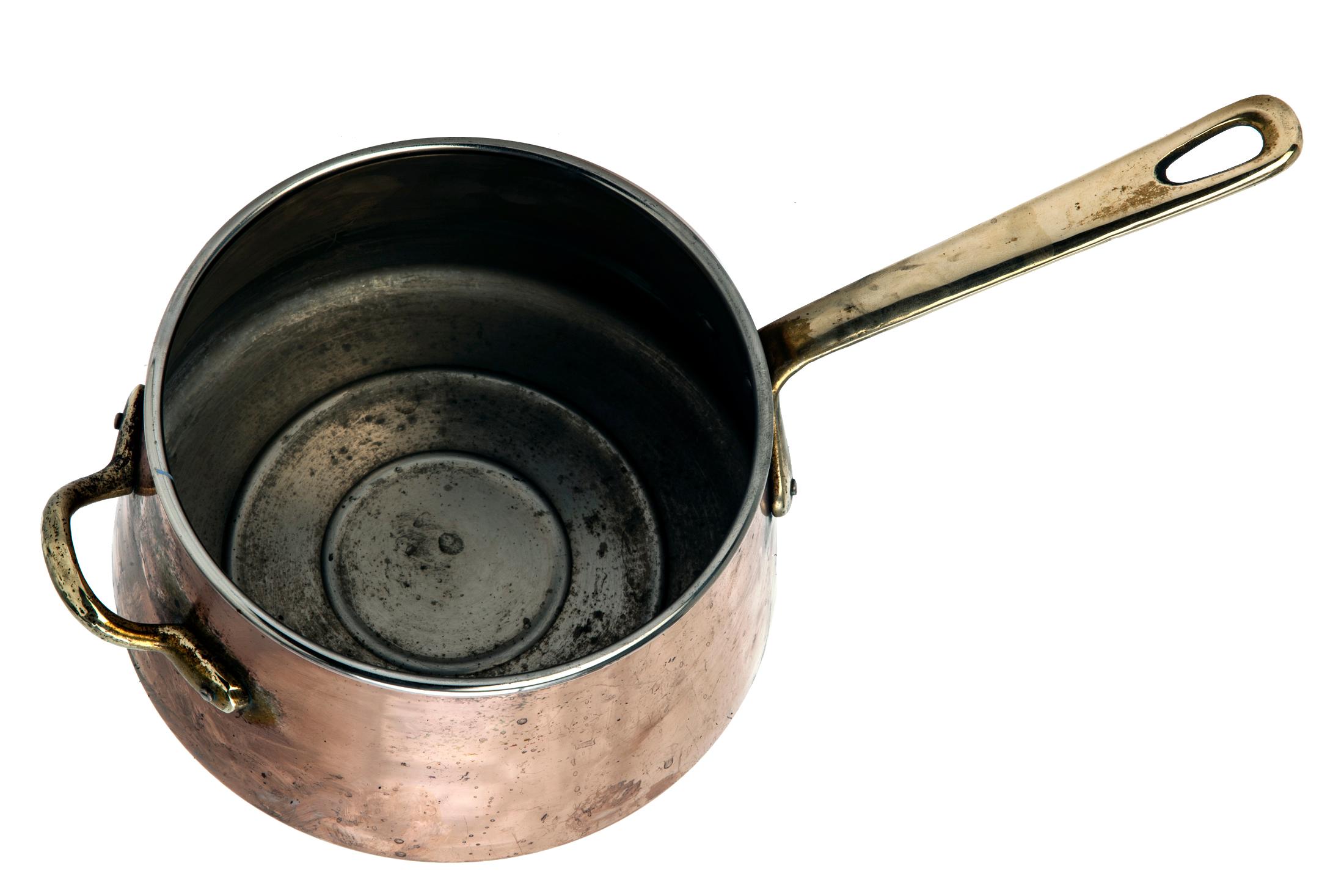 Vintage Copper Sauce Pot For Sale at 1stDibs