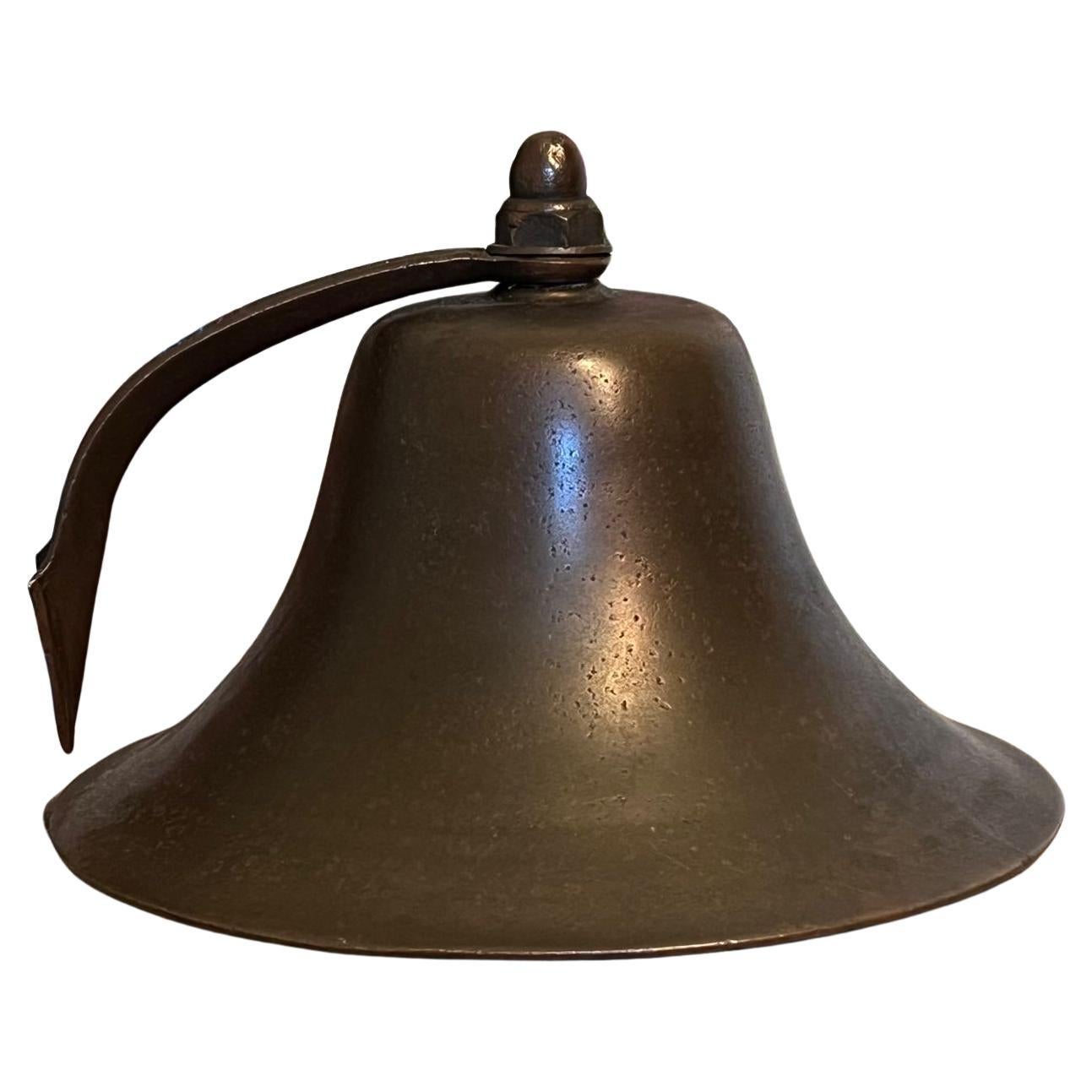 Vintage Copper School Decorative Bell. For Sale at 1stDibs