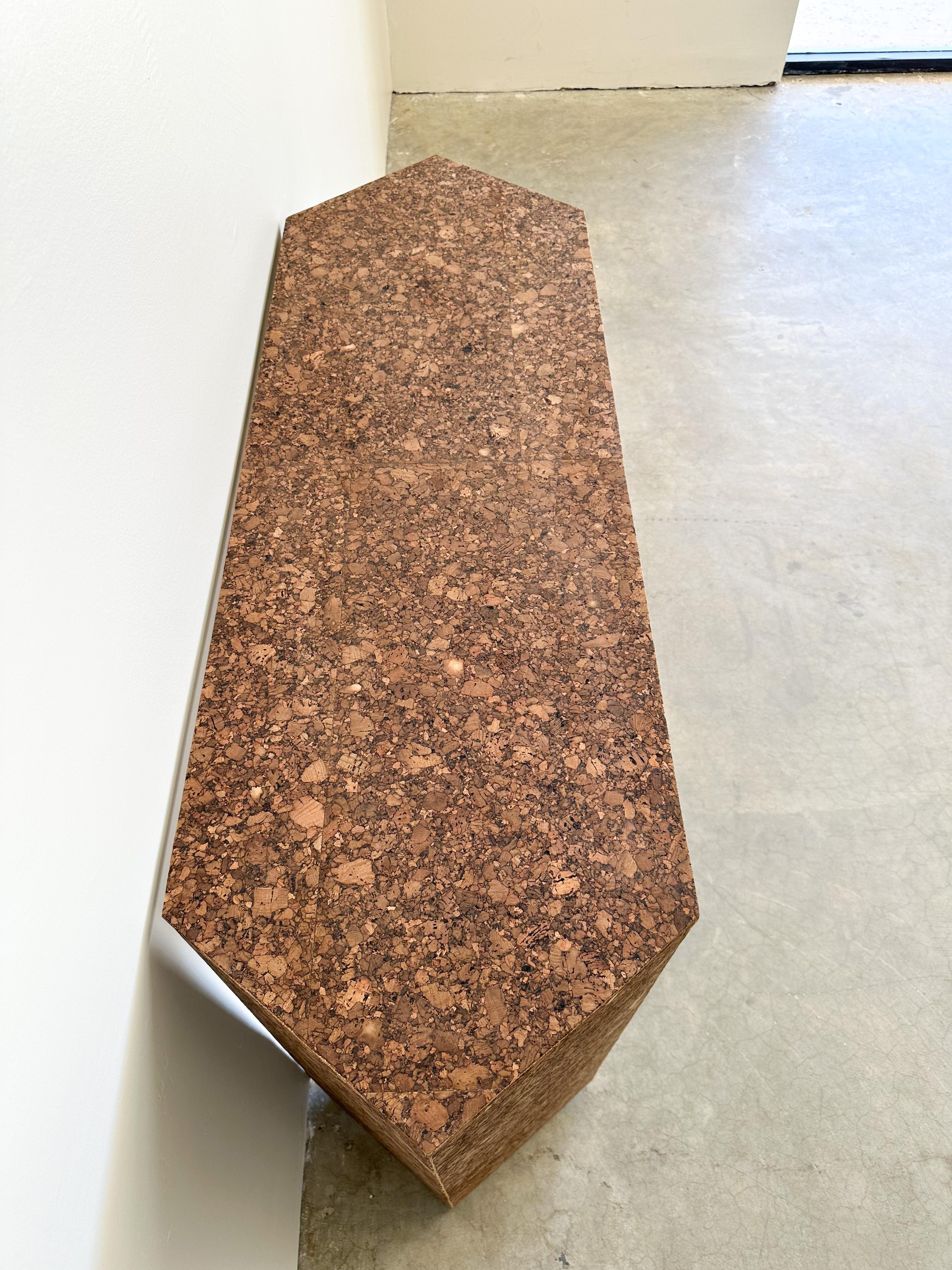 Vintage Cork Console Table Entryway Table Sofa Table MCM For Sale at ...