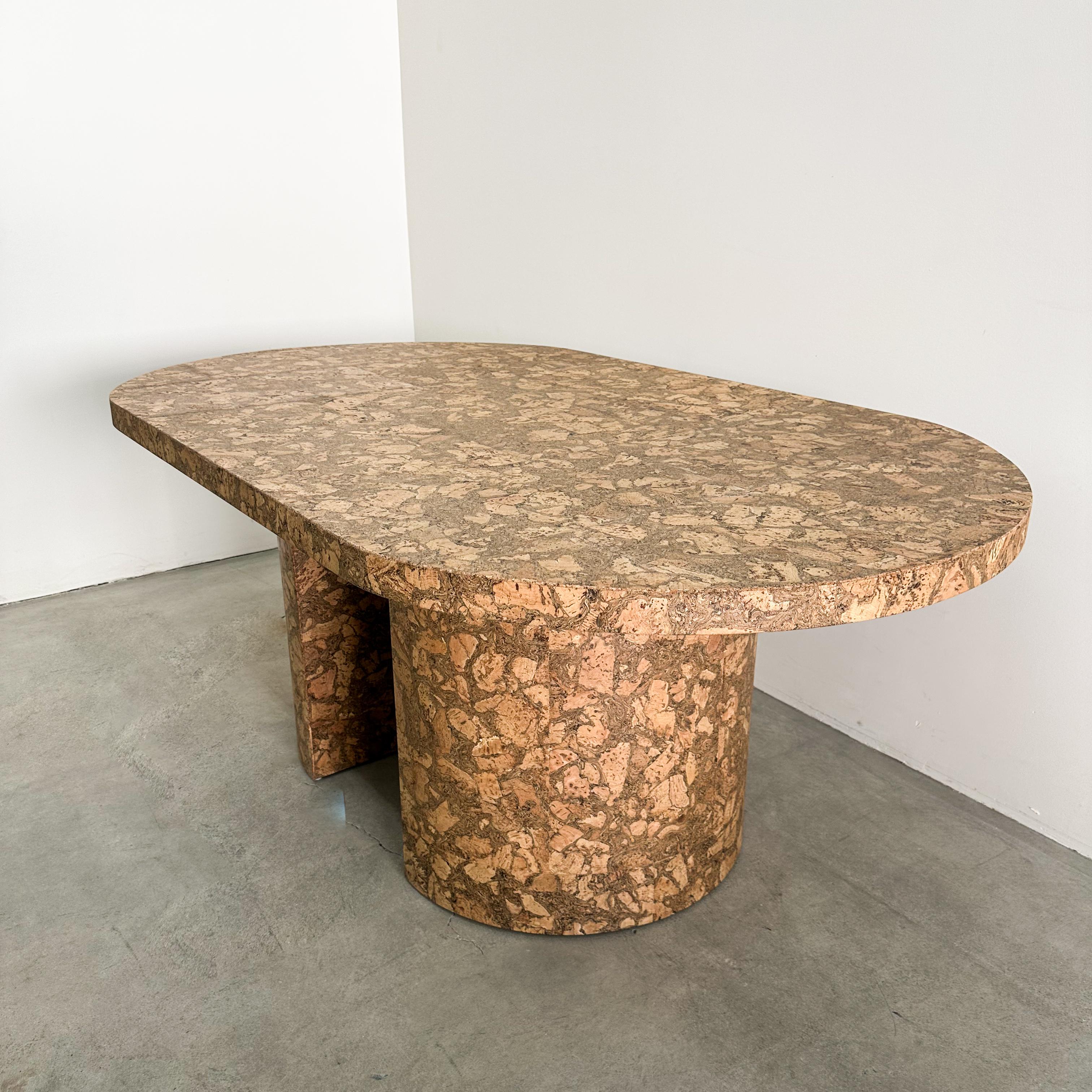 Vintage Mid-Century Modern Oval Cork Dining Table, 1970s For Sale at ...