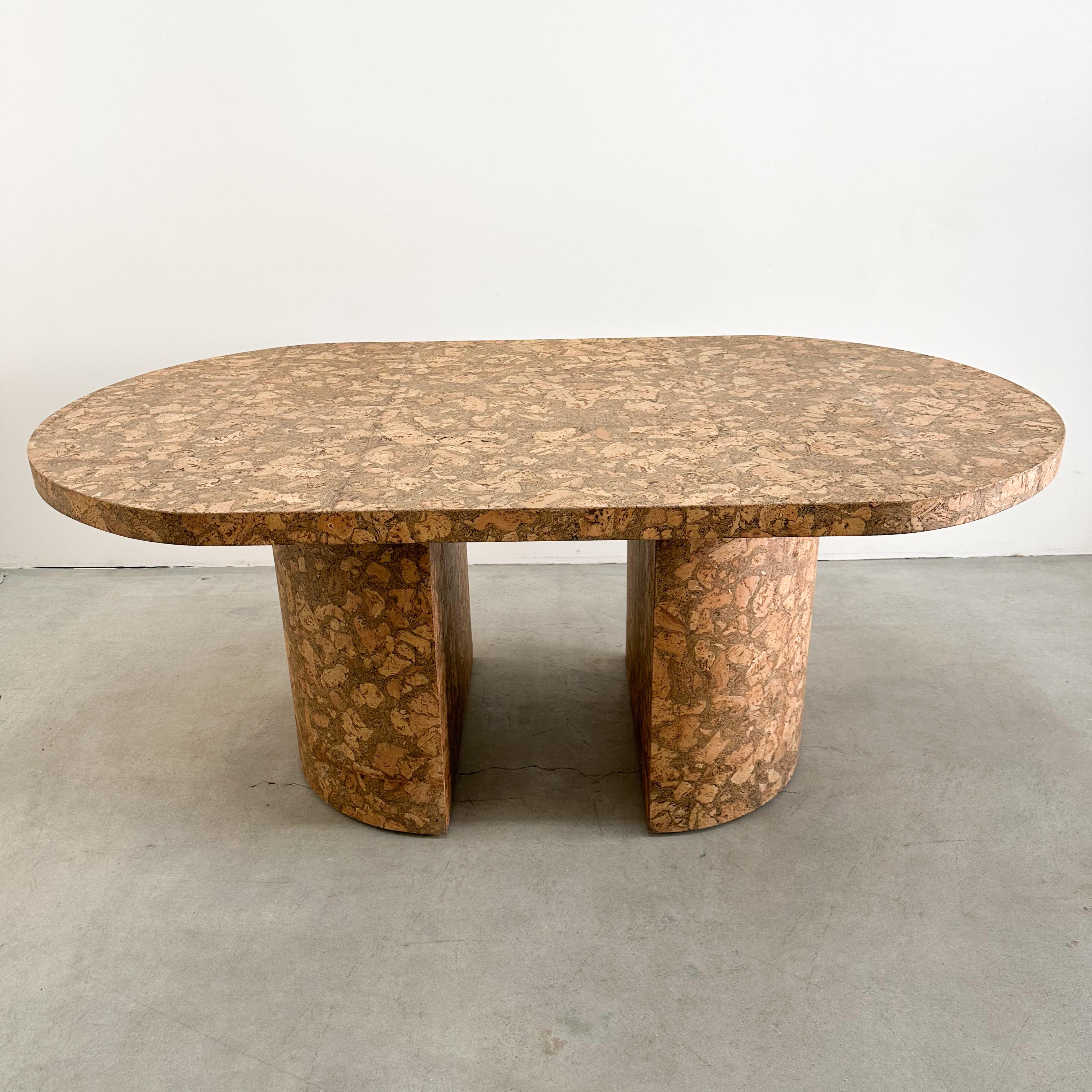Vintage Mid-Century Modern Oval Cork Dining Table, 1970s For Sale at ...