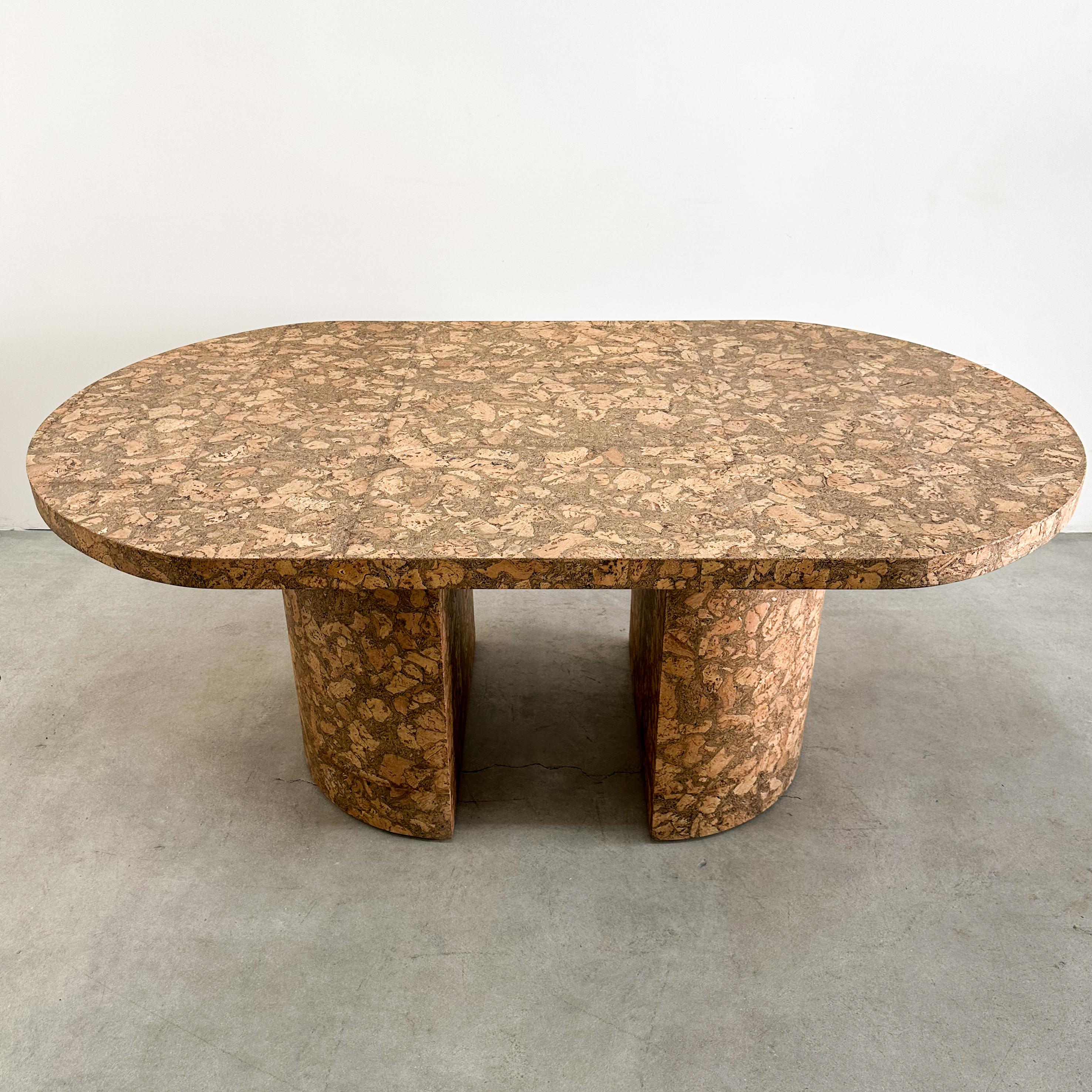Vintage Mid-Century Modern Oval Cork Dining Table, 1970s For Sale at ...