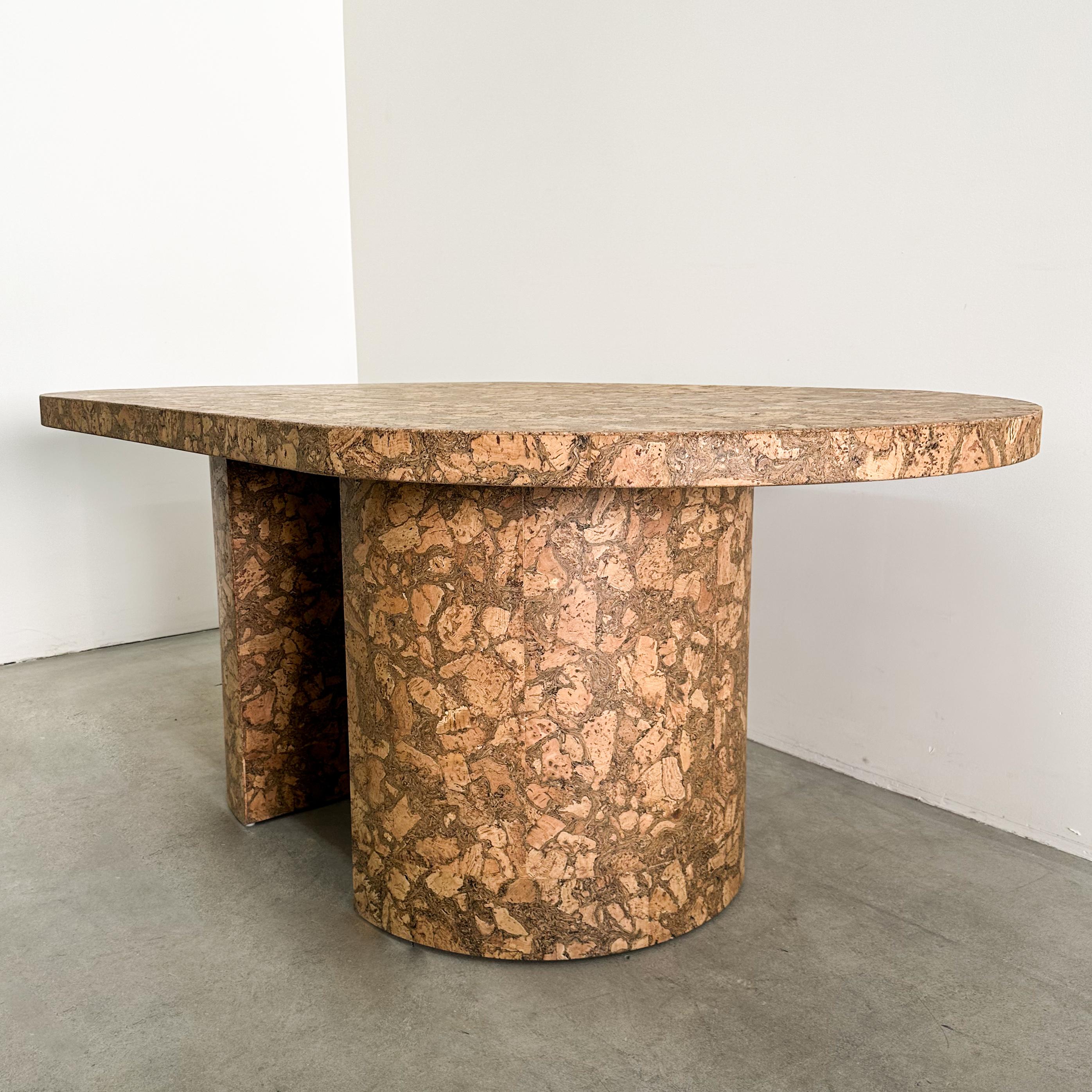 Vintage Mid-Century Modern Oval Cork Dining Table, 1970s For Sale at ...