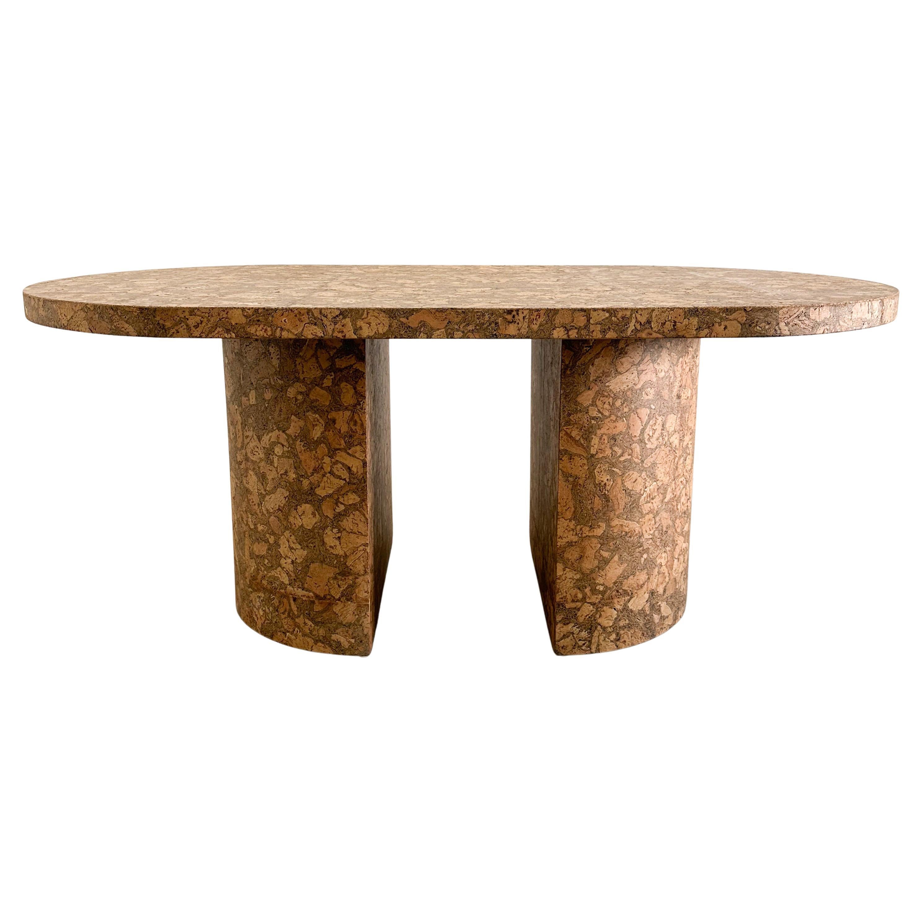 Vintage Mid-Century Modern Oval Cork Dining Table, 1970s For Sale at ...