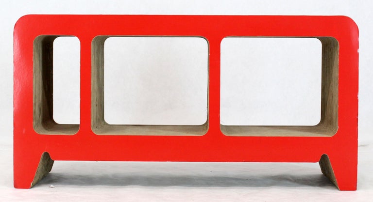 Vintage Corrugated Cardboard Console Table at 1stDibs