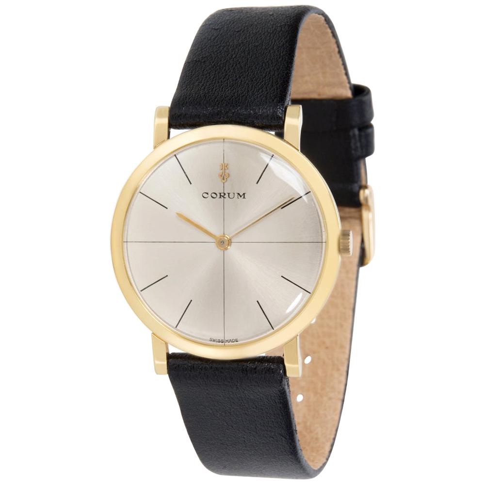 Corum Yellow Gold Taboggan Wrist and Travel Watch at 1stDibs