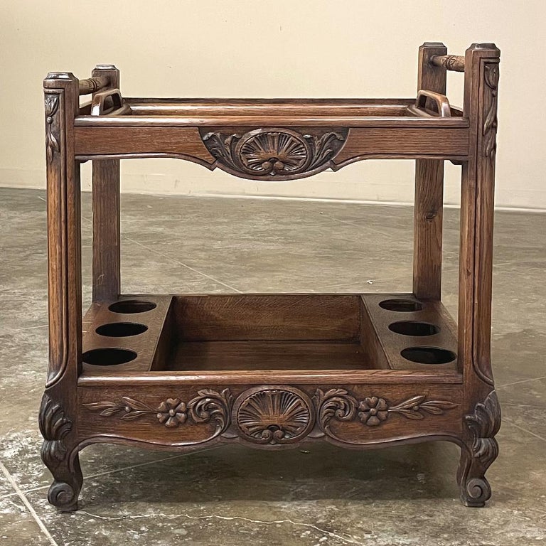 Vintage Country French Bar Cart For Sale at 1stDibs