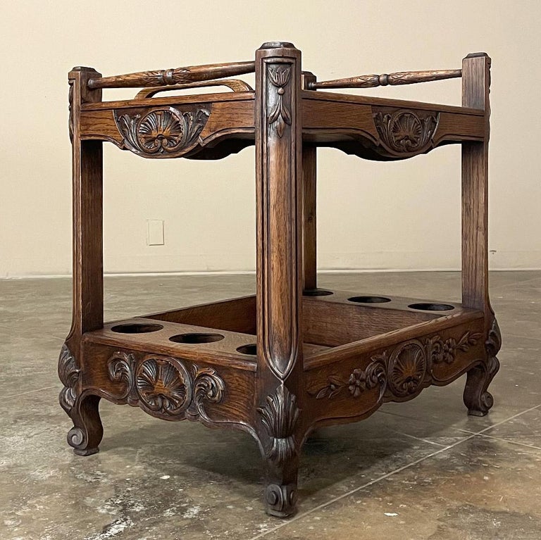 Vintage Country French Bar Cart For Sale at 1stDibs