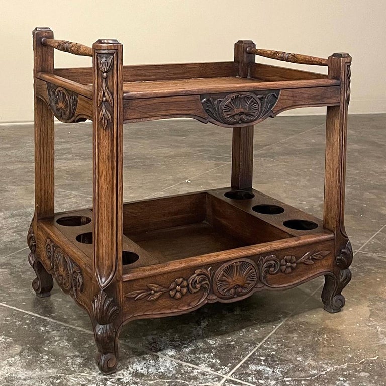 Vintage Country French Bar Cart For Sale at 1stDibs