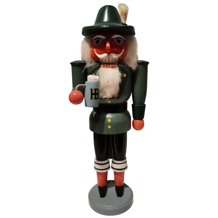 Vintage Country Style German Christmas Nutcracker Wood Erzgebirge ...