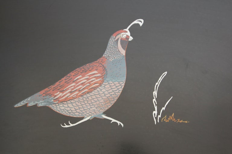 Vintage Couroc Bird Design Barware Serving Tray at 1stDibs | couroc is ...