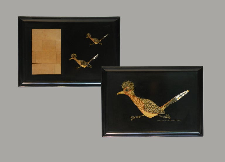 Vintage Couroc Roadrunner Design Barware Serving Tray, Circa 1960 For ...