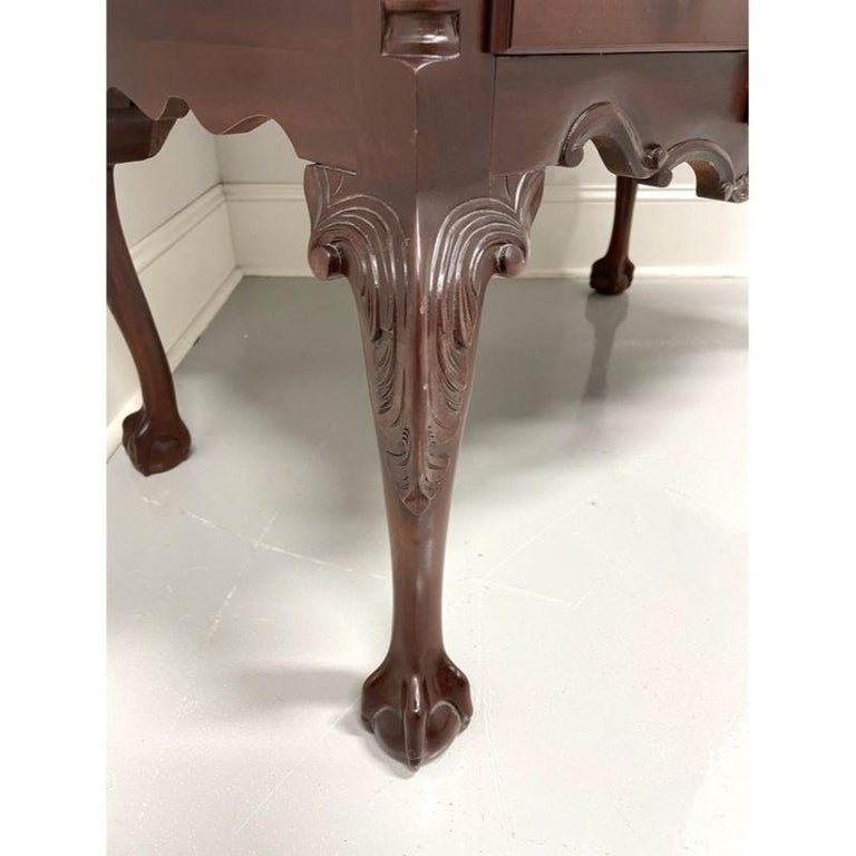 CRAFTIQUE Solid Mahogany Philadelphia Highboy Chest with Ball in Claw ...