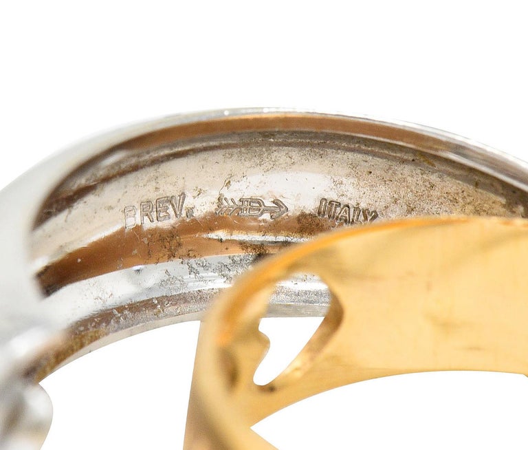 Vintage Craig Drake Pave Diamond 18 Karat Two-Tone Secret I Love You ...