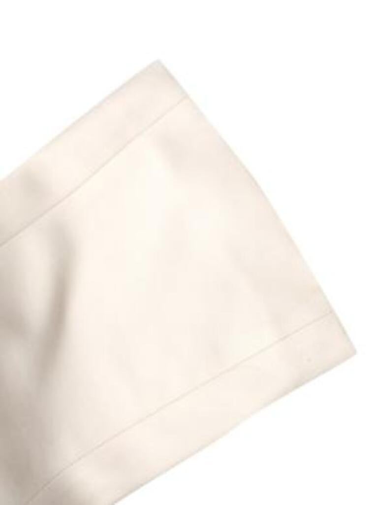 Vintage Cream Cotton Structured Short Jacket For Sale at 1stDibs