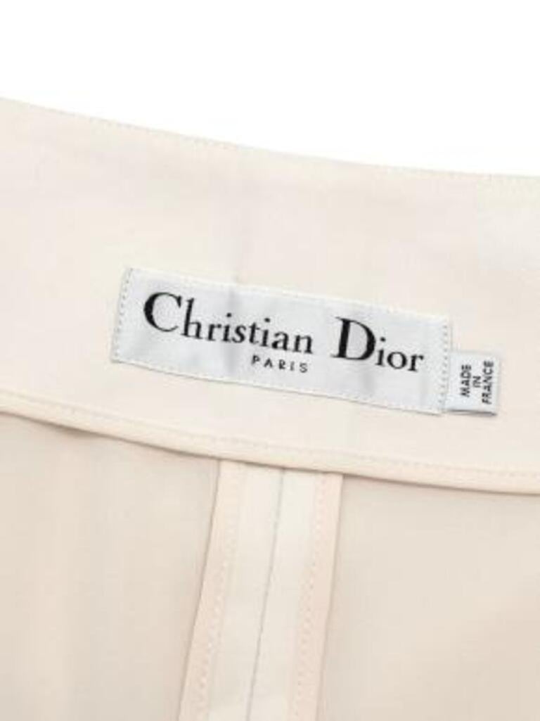 Vintage Cream Cotton Structured Short Jacket For Sale at 1stDibs