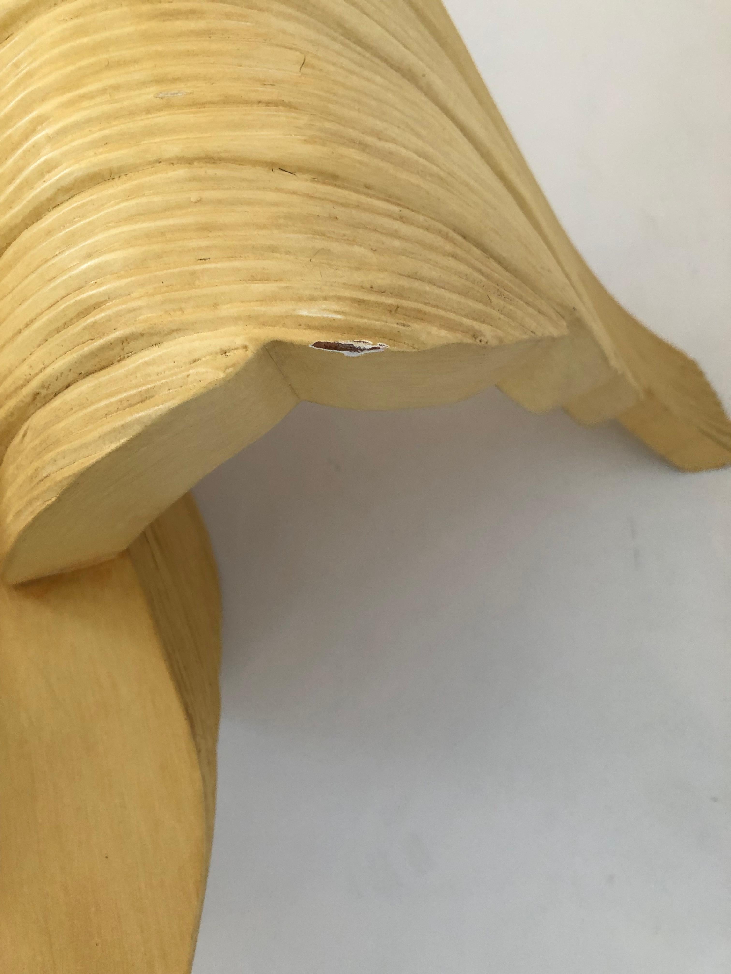 Vintage Cream Pencil Reed Swan Motife Coffee Table For Sale at 1stDibs