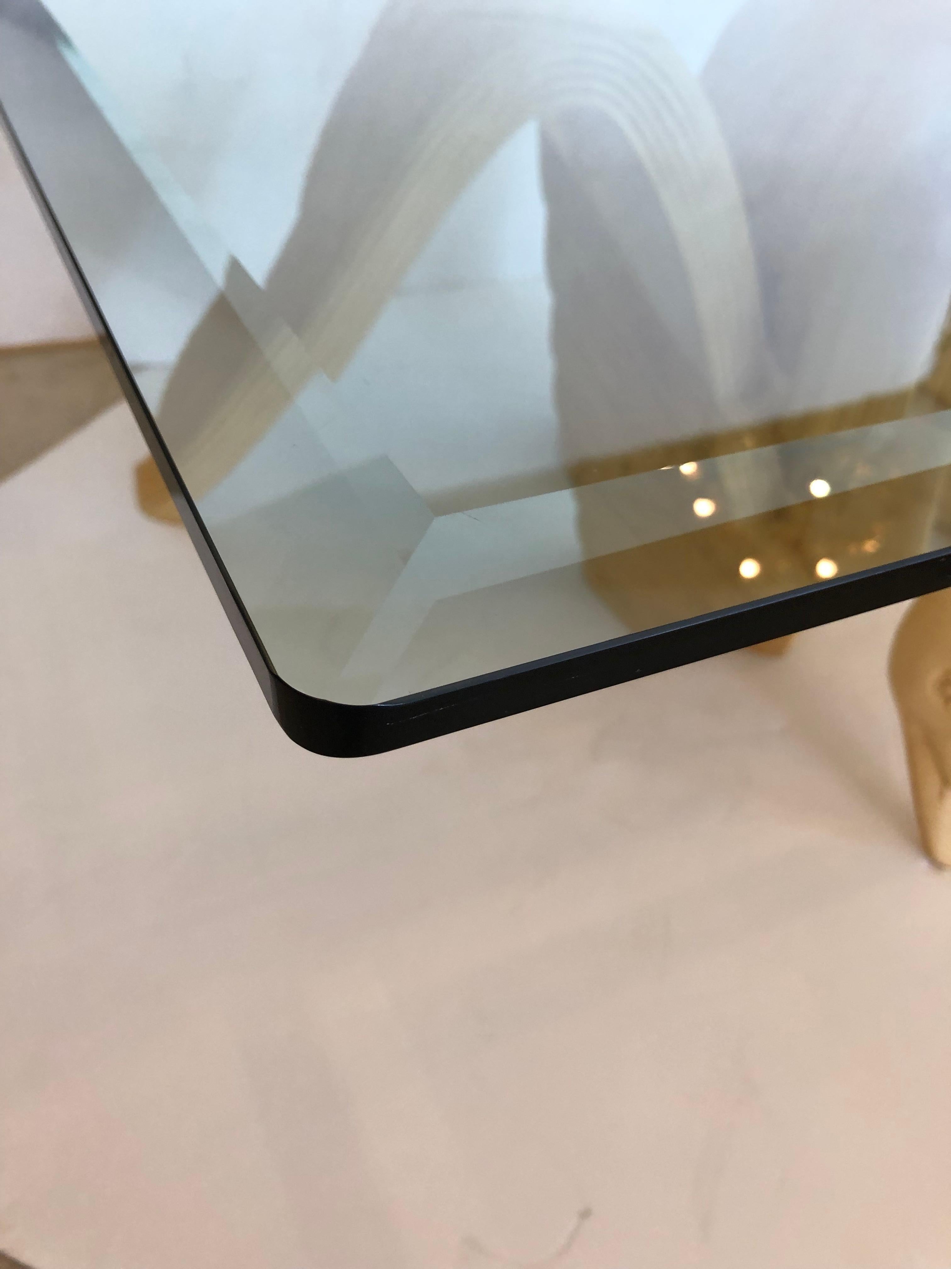 Vintage Cream Pencil Reed Swan Motife Coffee Table For Sale at 1stDibs