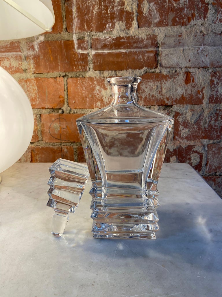 Vintage Crystal Italian Bottle 1950s For Sale at 1stDibs