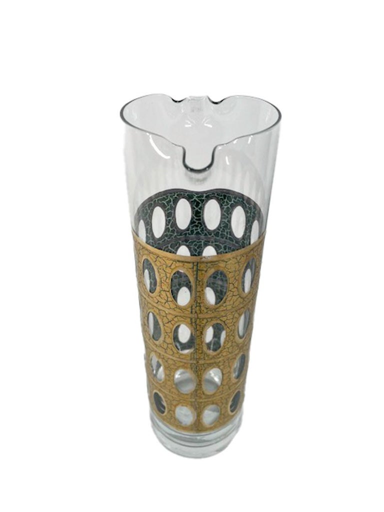 Vintage, Culver, LTD. Double-Spouted Cocktail Pitcher in the Pisa ...