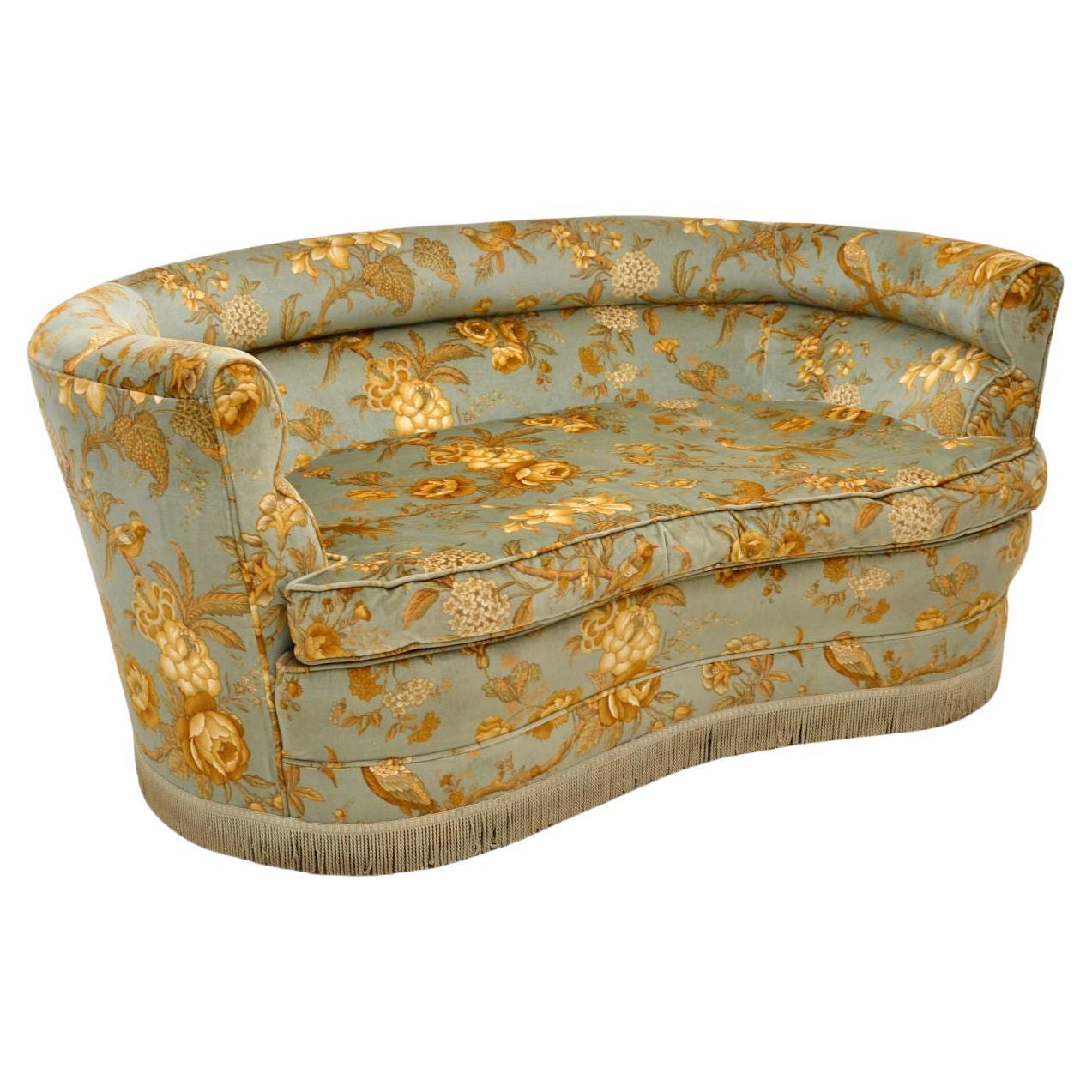 Vintage Curved Cocktail Sofa at 1stDibs