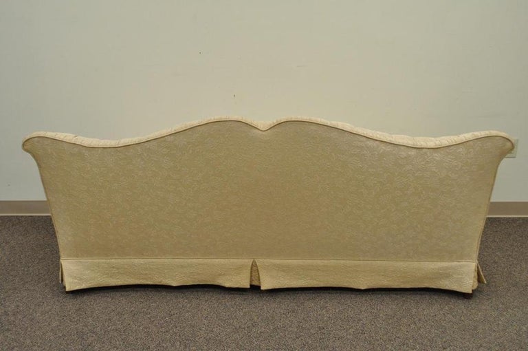 Vintage Custom French Hollywood Regency Upholstered Tufted Drape Form ...