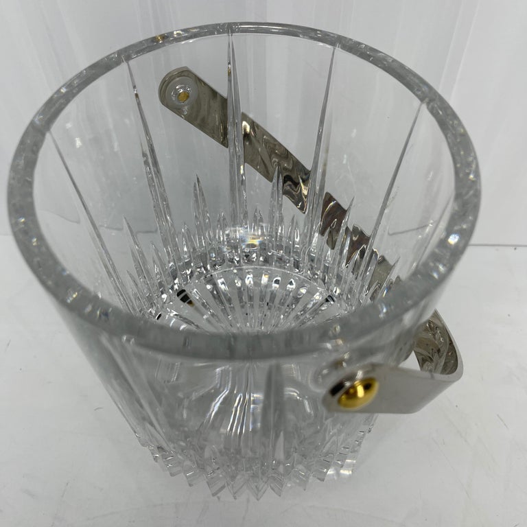 Vintage Cut Crystal Ice Bucket with Polished Chrome Handle at 1stDibs ...