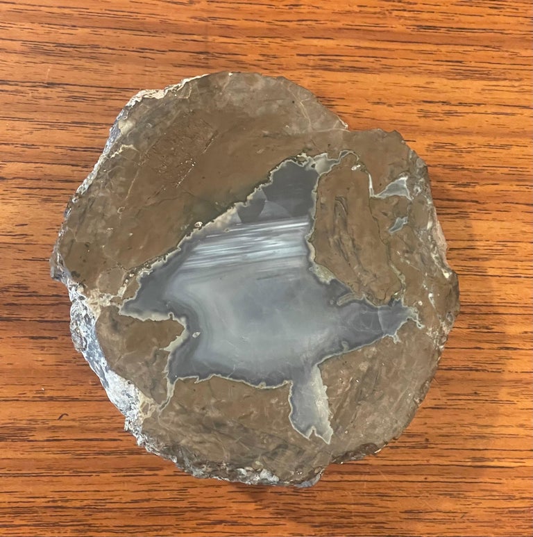 Vintage Cut Geode Paperweight For Sale at 1stDibs