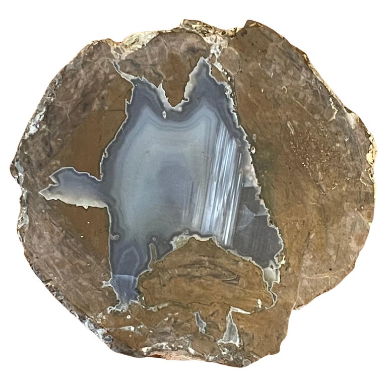 Vintage Cut Geode Paperweight For Sale at 1stDibs